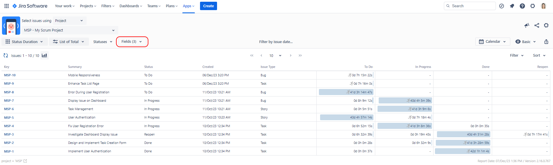 Field | OBSS Apps Documentation
